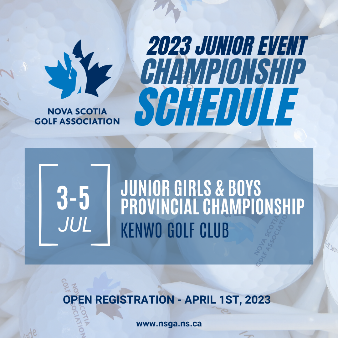 2023 NSGA Provincial Championship Schedule - Golf Nova Scotia