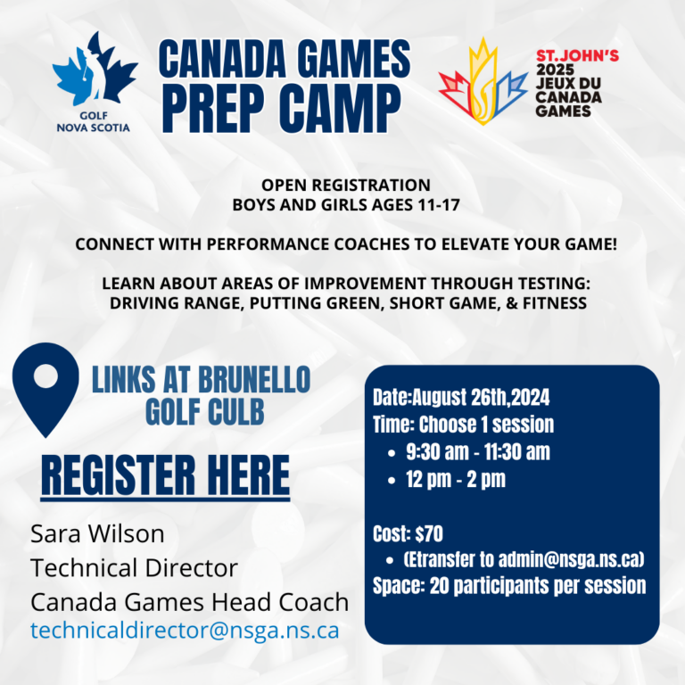 Canada Games Prep Camp - Golf Nova Scotia
